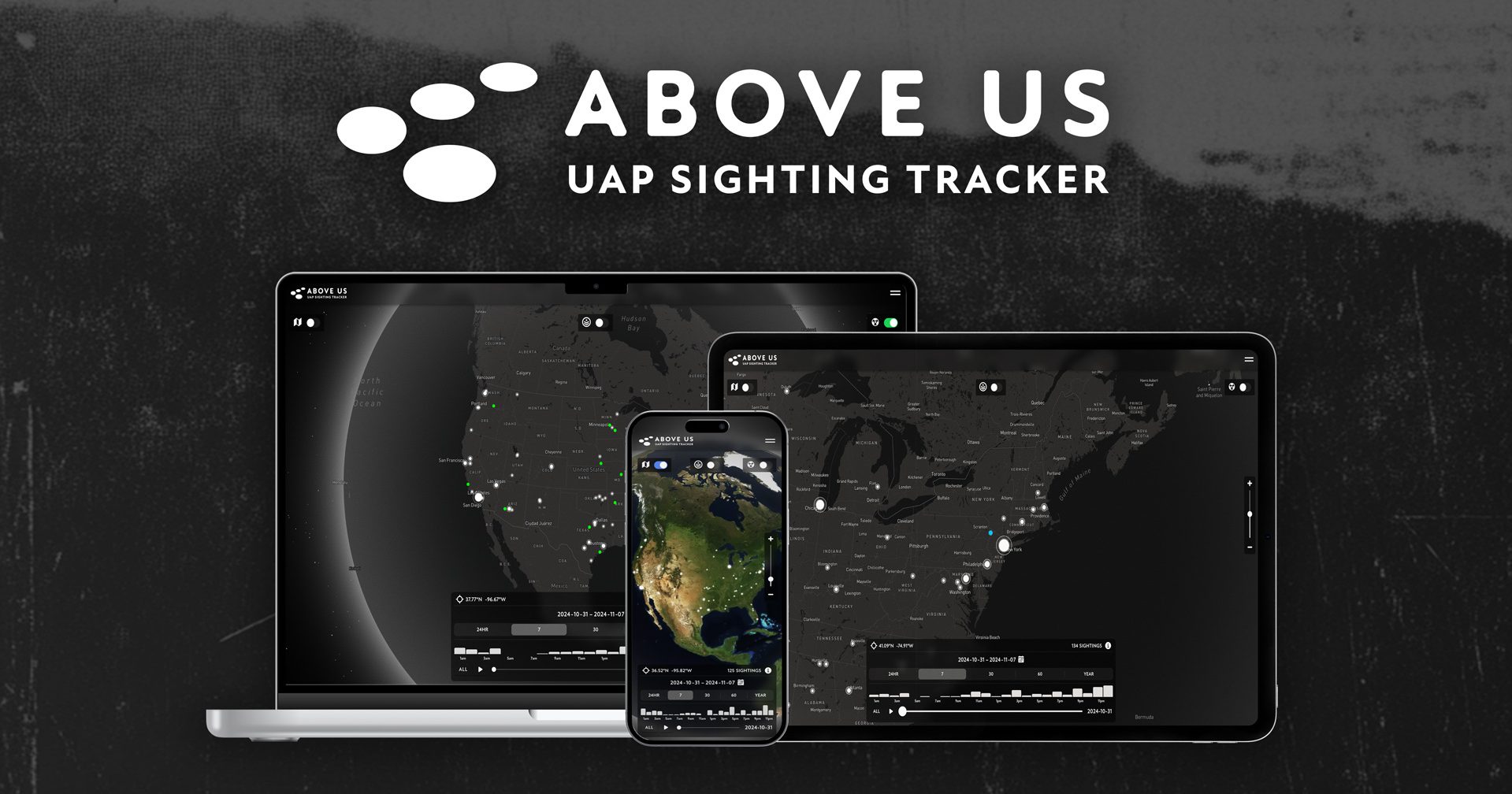 Above Us: UAP Sighting Tracker - Brokenreality Inc.